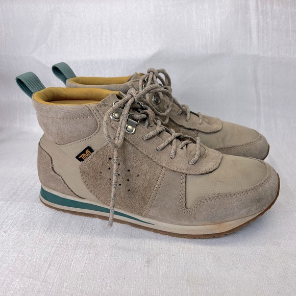 Teva | Shoes | Teva Womens 8 Tan Suede Highside 84 Mid Top Ankle Lace ...